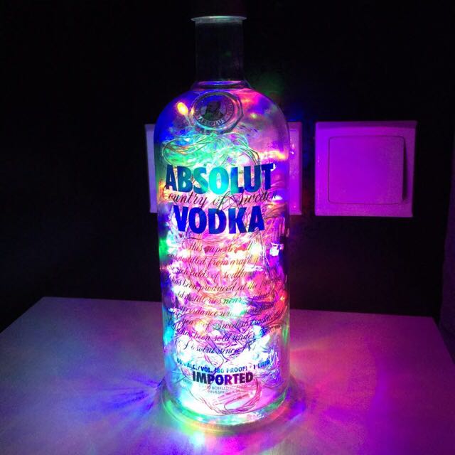Absolut Vodka Lamp, Furniture & Home Living, Lighting & Fans, Lighting ...