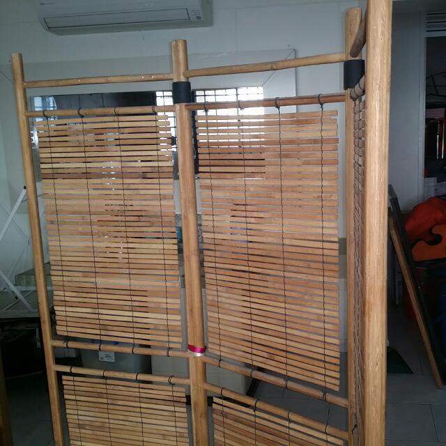 Bamboo Divider, Furniture & Home Living, Furniture, Shelves, Cabinets ...