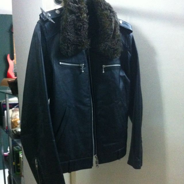 leather jaket, Men's Fashion, Coats, Jackets and Outerwear on Carousell