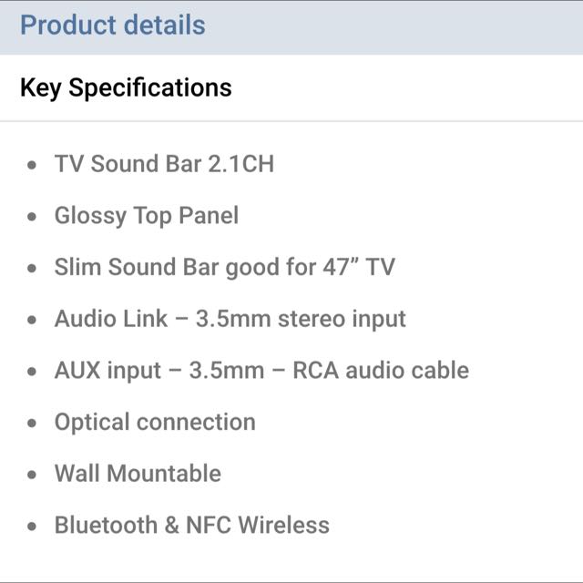 Nakamichi Sound Bar, Sports Equipment, Exercise & Fitness, Cardio ...