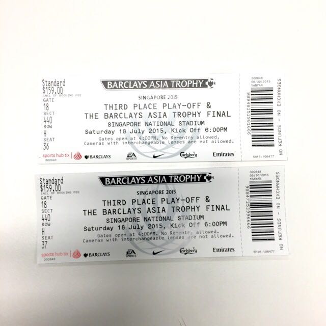 Barclays Asia Trophy, Hobbies & Toys, Memorabilia & Collectibles, Fan ...