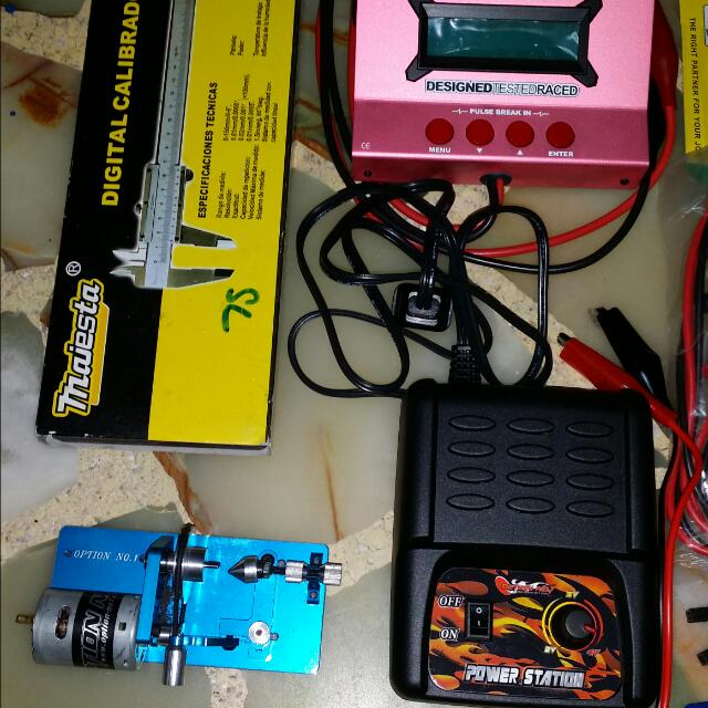 Tamiya Mini 4wd Motor Break In System + Power Station + Tire Trimmer ...