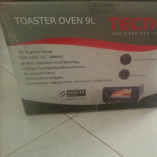 TECHNO 9L Toaster Oven, TV & Home Appliances, Kitchen Appliances, Ovens ...