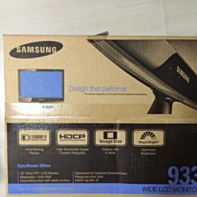 Samsung Wide LCD Monitor SyncMaster 933BW, Health & Nutrition, Health ...