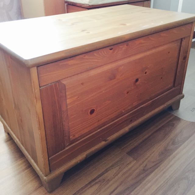 IKEA Wooden Chest Box, Furniture & Home Living, Home Improvement ...