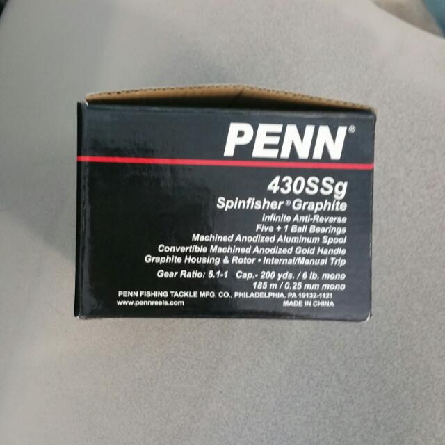 Penn Spinfisher 430ssg Reel, Sports Equipment, Fishing on Carousell