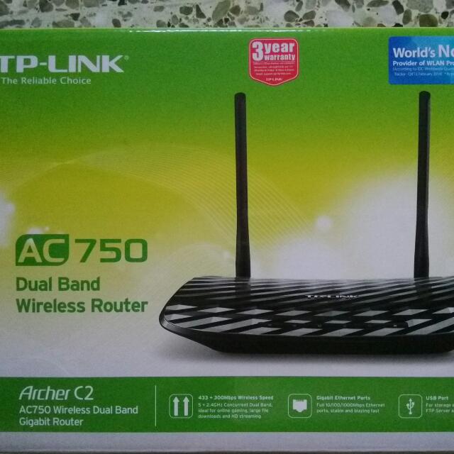 TP-LINK AC 750 Dual Band Wireless Router Gigabit, Computers & Tech, Parts & Accessories ...