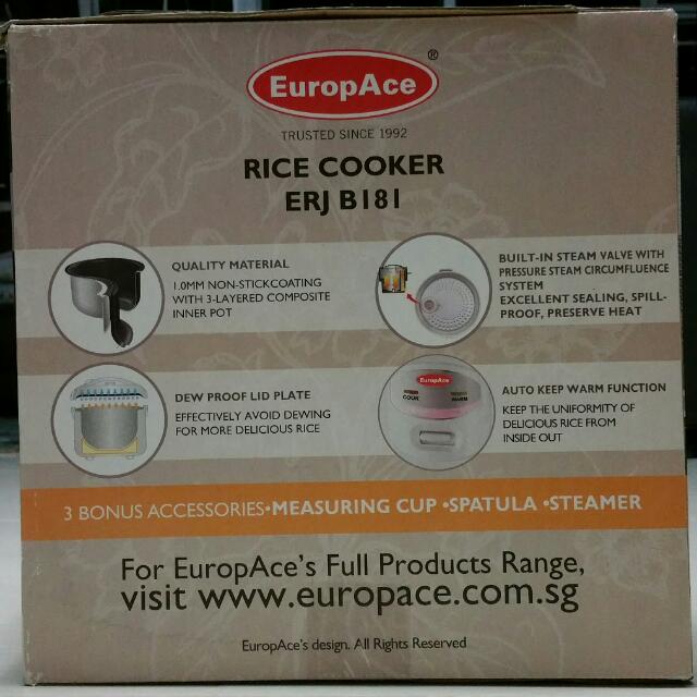 BNIB Europace Rice Cooker! $20, TV & Home Appliances, Kitchen ...