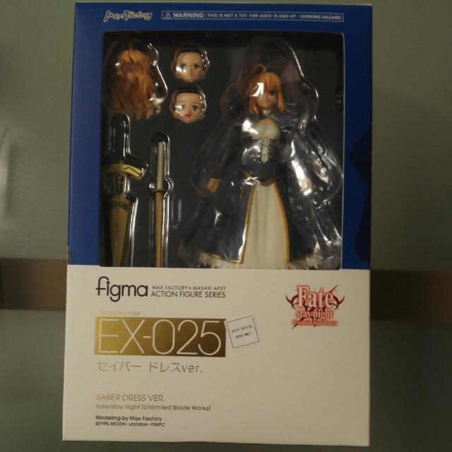 Figma Ex-025 Saber Dress Ver. Fate/stay Night Unlimited Blade Works ...