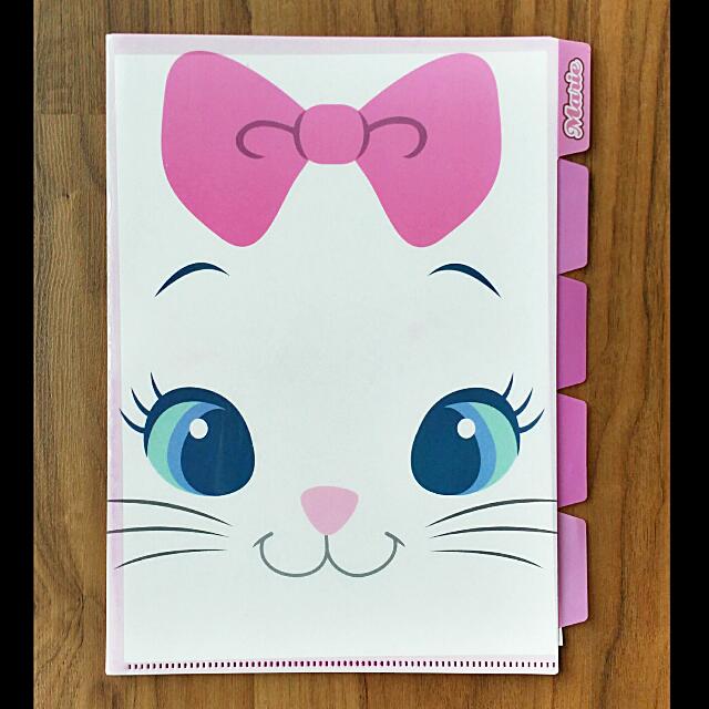 Hello Kitty & Marie 'L' shape Files (G1B), Everything Else on Carousell
