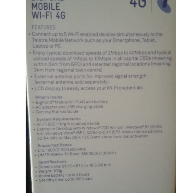 Sierra Wireless AirCard 760S 4G LTE Mobile Telstra Wi-Fi Modem Router ...