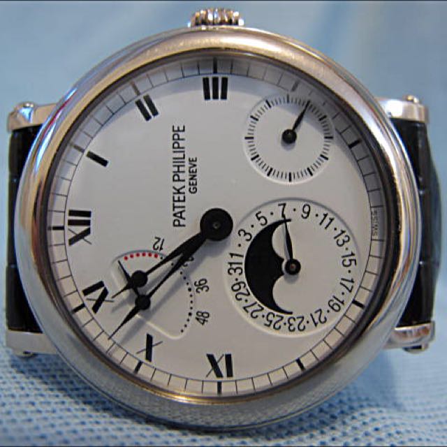 Patek Philippe Officer Ref. 5054G Power Reserve/ Moon Phases Half ...