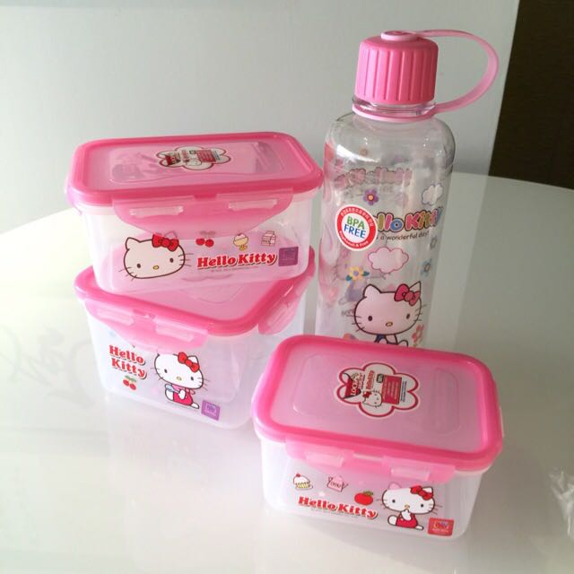 Pretty Hello Kitty container, Babies & Kids, Nursing & Feeding, Weaning ...