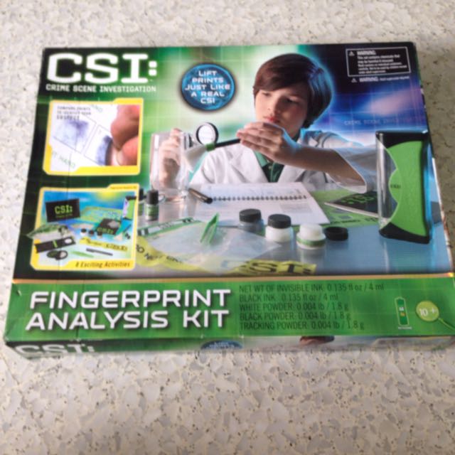 CSI fingerprint Analysis Kit, Hobbies & Toys, Toys & Games on Carousell CSI fingerprint Analysis Kit, Hobbies & Toys, Toys & Games on Carousell
