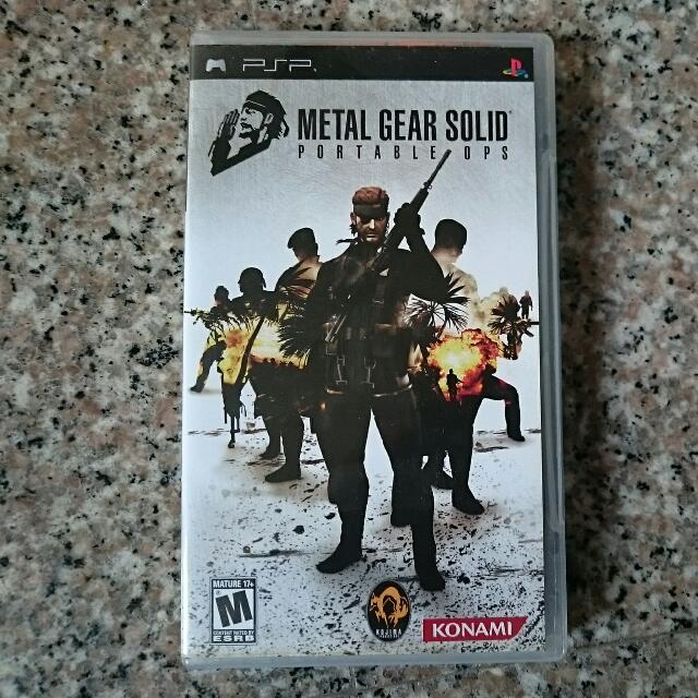 Psp Metal Gear Solid Portable Ops, Hobbies & Toys, Toys & Games on ...