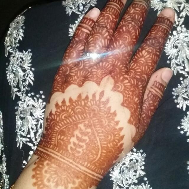 Hari Raya Henna, Women's Fashion, Dresses & Sets, Traditional & Ethnic ...