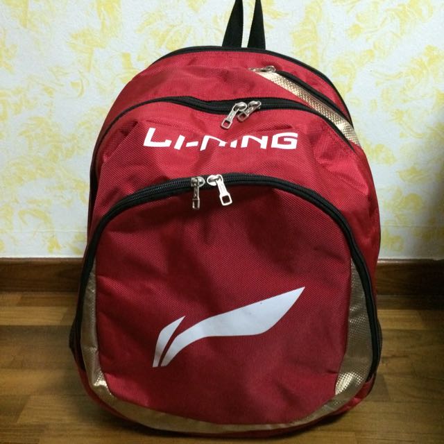 Li Ning Backpack, Sports Equipment, Sports & Games, Racket & Ball ...