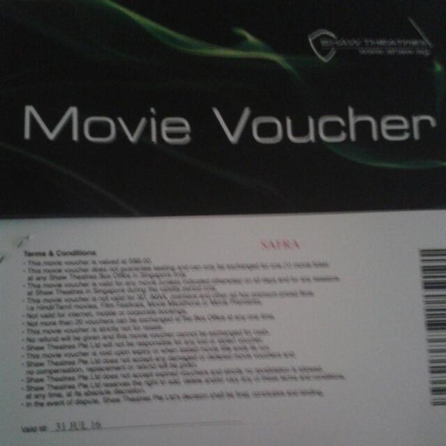 Shaw Movie Tickets, Tickets & Vouchers, Event Tickets on Carousell