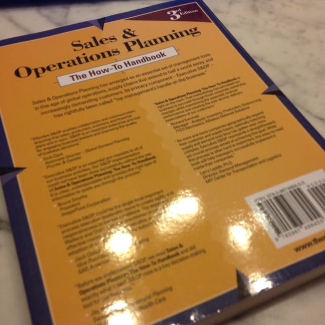 Sales & Operations Planning (The how To Handbook), Hobbies & Toys ...