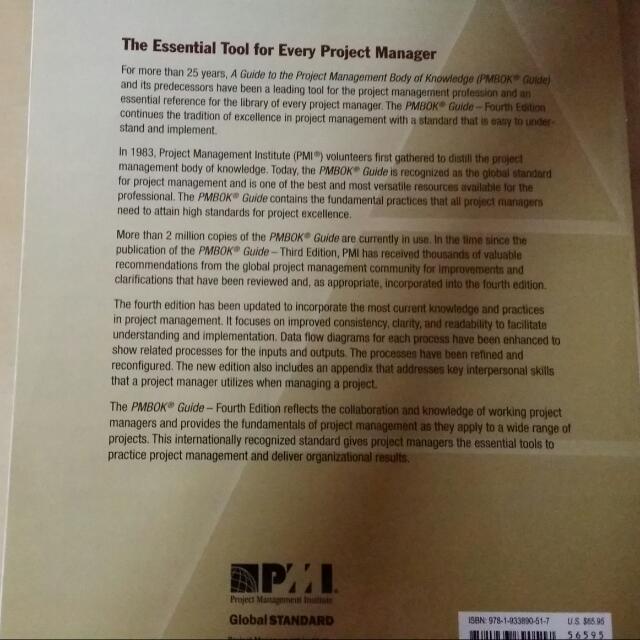 A Guide To The Project Management Body Of Knowledge Fourth Edition, Hobbies & Toys, Books ...