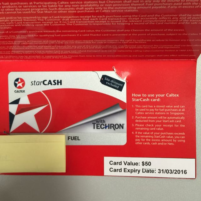 [Reserved] $50 Caltex StarCash Fuel Card, Tickets & Vouchers, Vouchers on Carousell