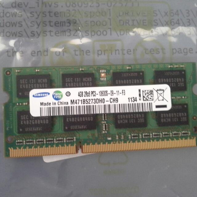 Samsung DDR3 4GB Laptop RAM, Everything Else on Carousell