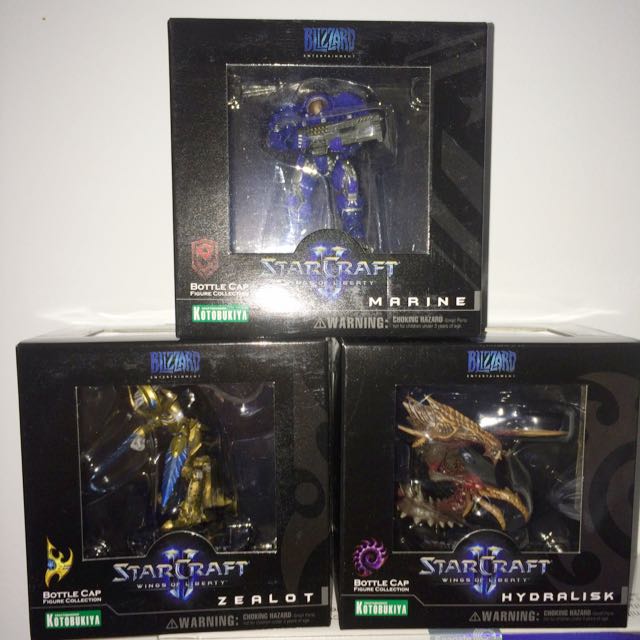 Starcraft 2 Bottle Figure Collection Kotobukiya Korea Complete Set Of 3 ...