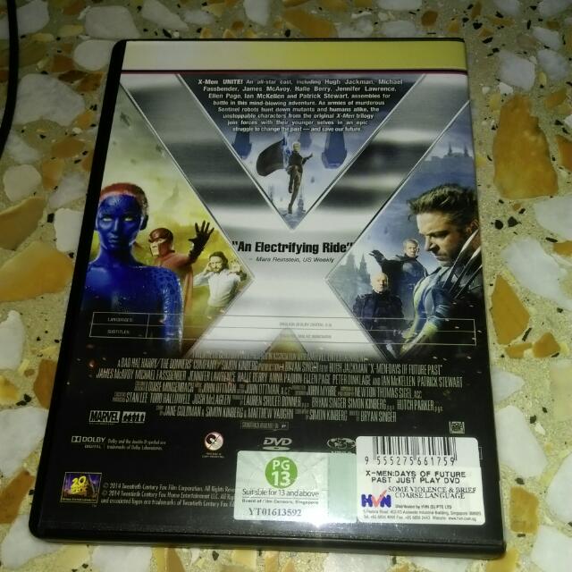 English Movie X-Men Days Of Future Past DVD, Hobbies & Toys, Stationery ...