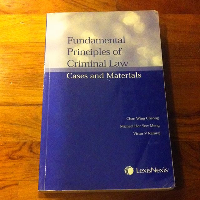 Fundamental Principles of Criminal Law: Cases and Materials by Chan ...
