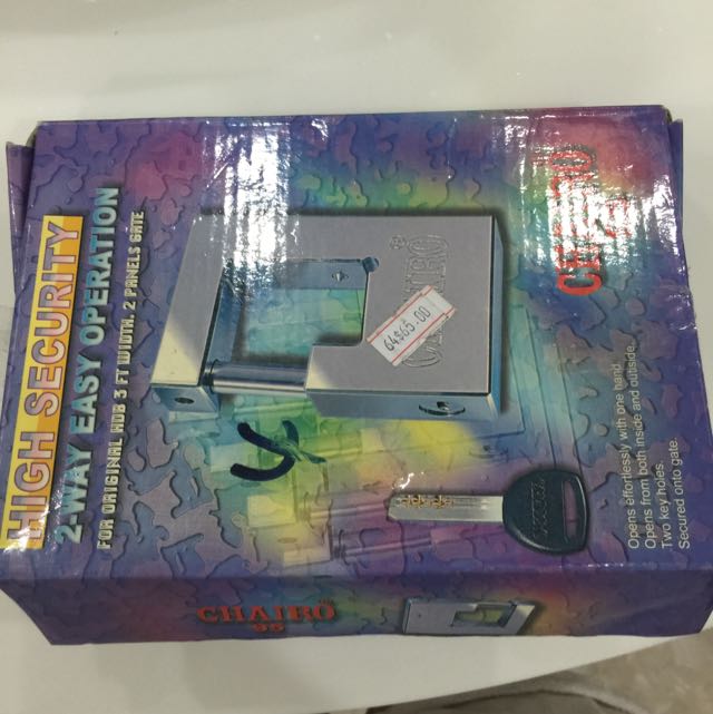 High Security Chairo Lock N 6 Keys, Furniture & Home Living, Furniture ...