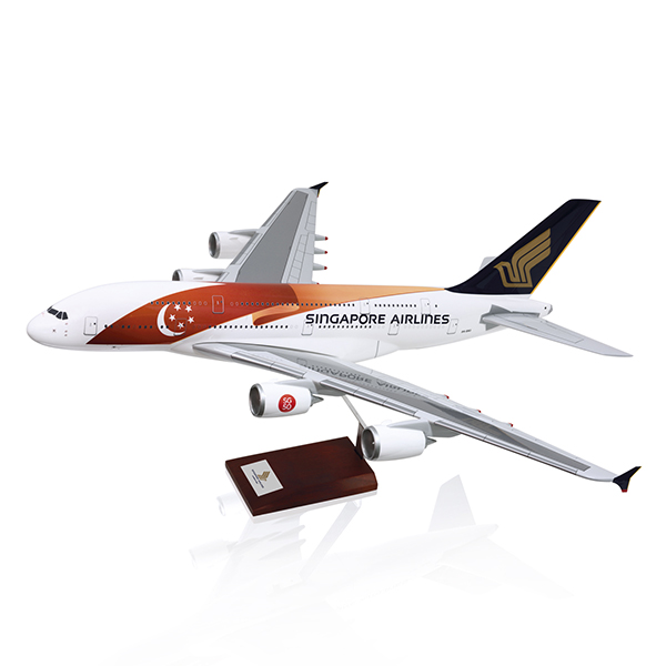 Limited Edition Singapore AIrlines A380 SIA AIRCRAFT MODEL 1:100 (SG 50 ...
