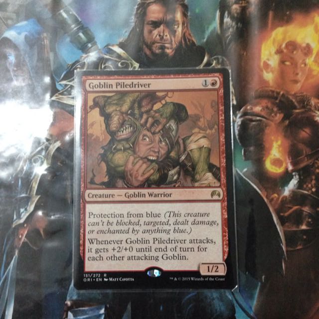 MTG - Goblin Piledriver, Hobbies & Toys, Toys & Games on Carousell