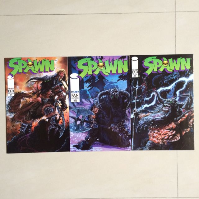 Spawn Fan Edition #1-3 Complete Image Comics, Hobbies & Toys ...