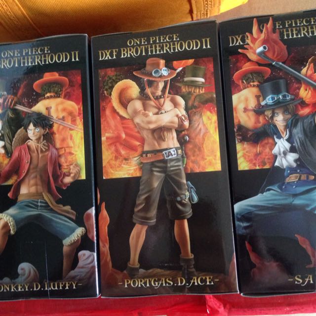 Banpresto Prize Figures One Piece DXF Brotherhood Luffy Ace Sabo Japan ...