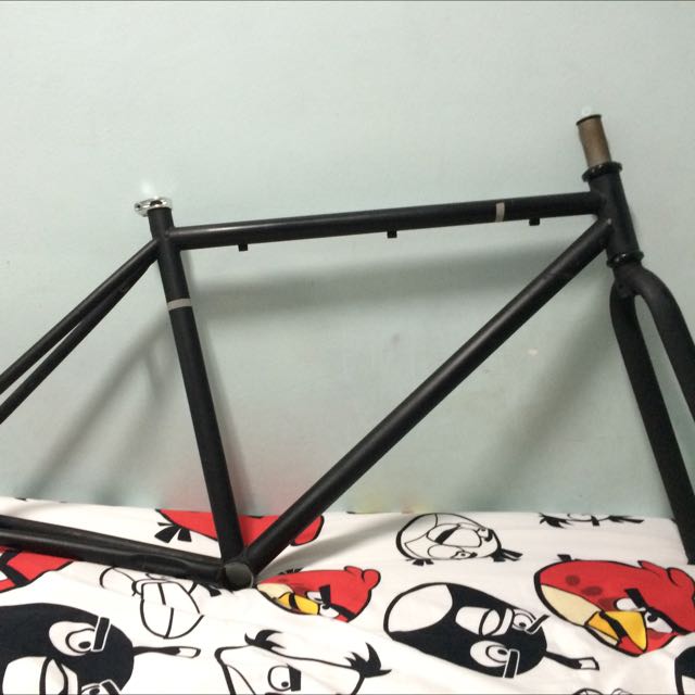 Pure Black Aluminum Fixie Frame, Sports Equipment, Bicycles & Parts ...