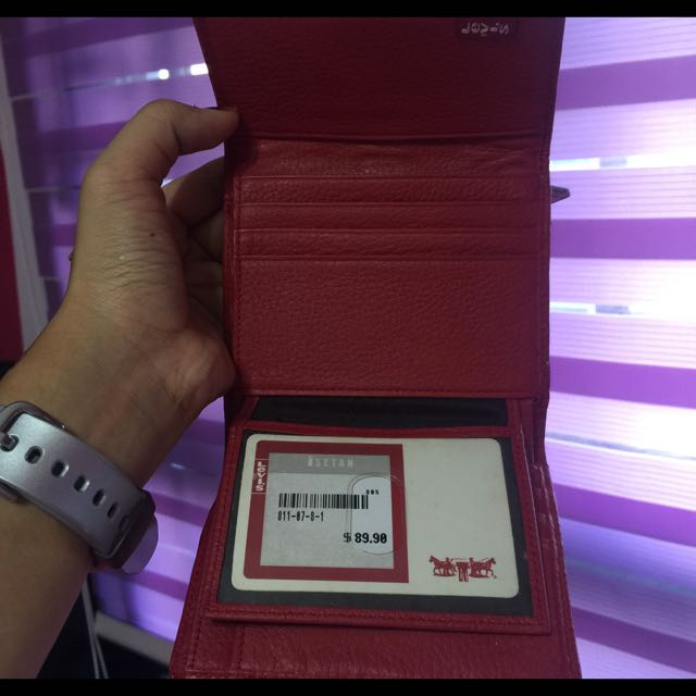 Red Levis Original Square Wallet, Women's Fashion, Bags & Wallets ...
