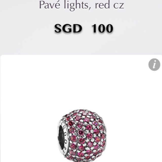 Pandora Pave Charms, Women's Fashion, Jewelry & Organisers, Charms on ...