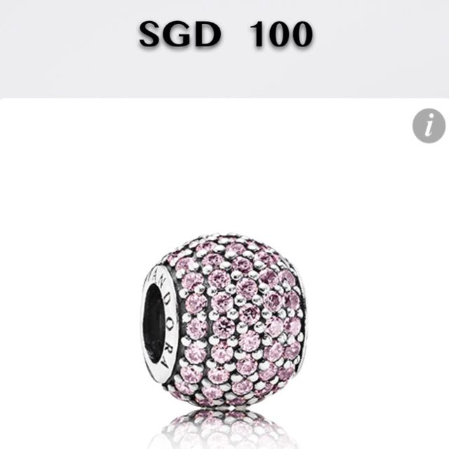 Pandora Pave Charms, Women's Fashion, Jewelry & Organisers, Charms on ...