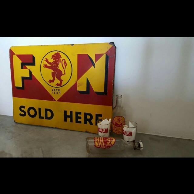 Vintage F&N "Sold Here" Enamel Sign, Hobbies & Toys, Memorabilia ...