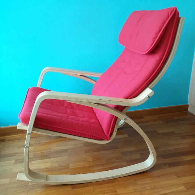 Beautiful Rocking Chair (Ikea), Furniture & Home Living, Furniture ...
