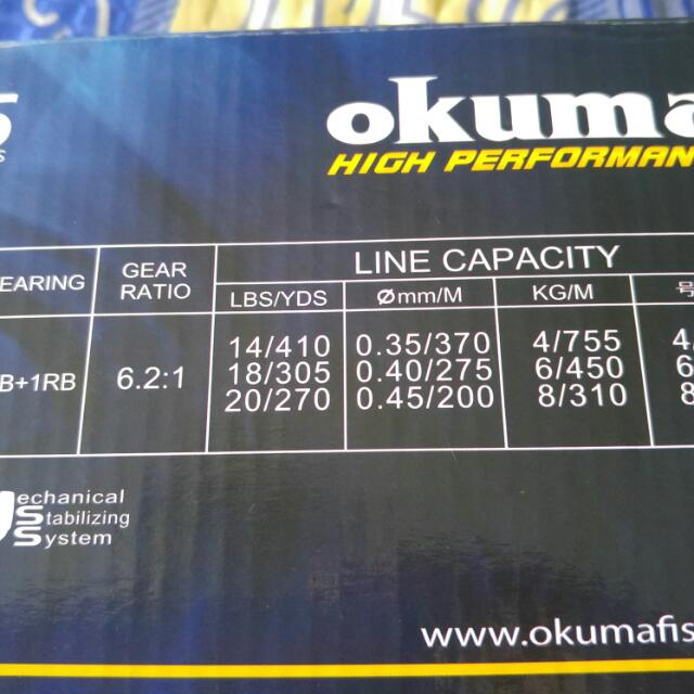Okuma Cortez Overhead Reel, Men's Fashion, Activewear on Carousell