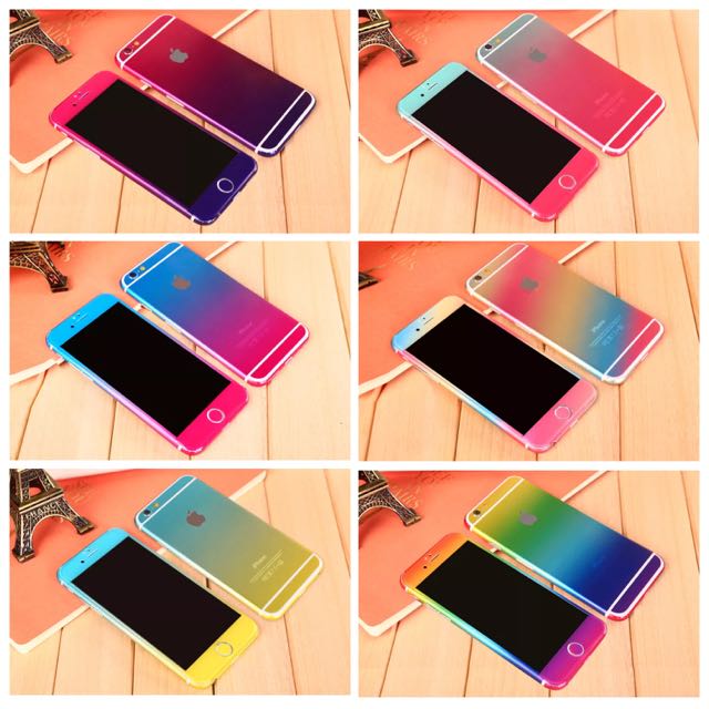Rainbow Colourful Pastel Gradient Coloured Screen Protector, Mobile ...