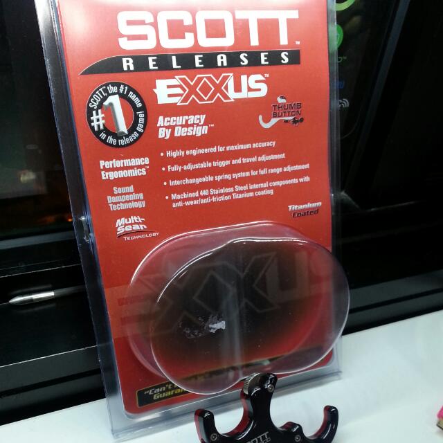 Compound Archery Release Scott Exxus Thumb release, Sports Equipment ...