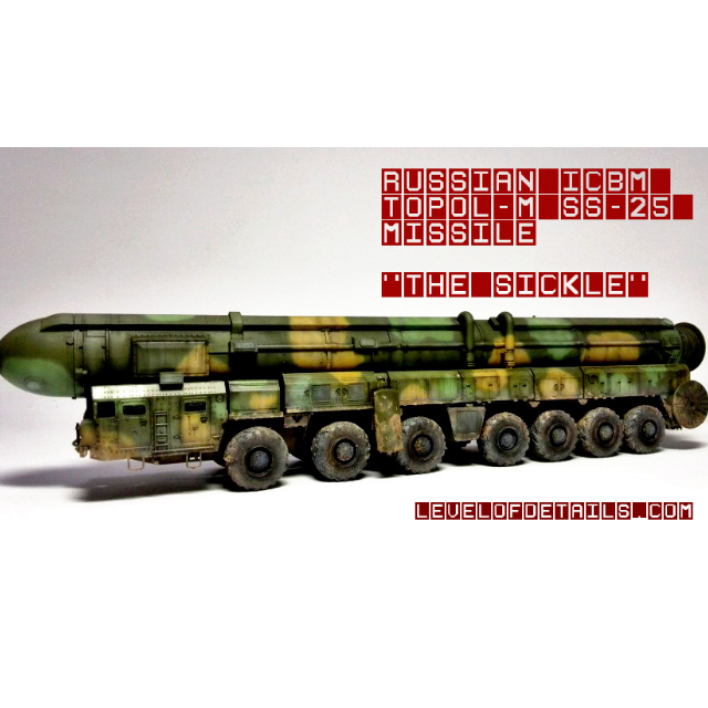 1/72 Zvezda TOPOL-M SS-25 ICBM missile launcher "SICKLE" - built model ...