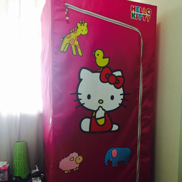 Hello Kitty Wardrobe (collapsable), Babies & Kids, Baby Nursery & Kids ...