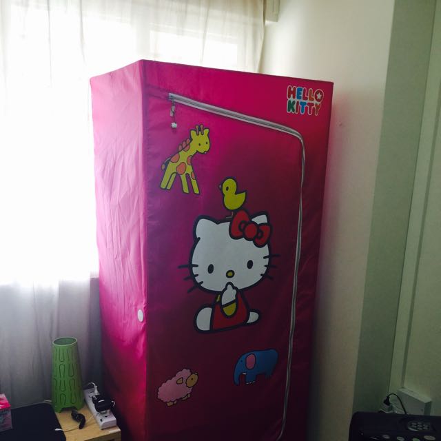 Hello Kitty Wardrobe (collapsable), Babies & Kids, Baby Nursery & Kids ...