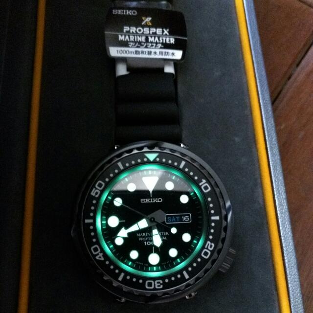Limited Seiko Prospex SBBN013 Marine Master Darth Tuna, Luxury on Carousell