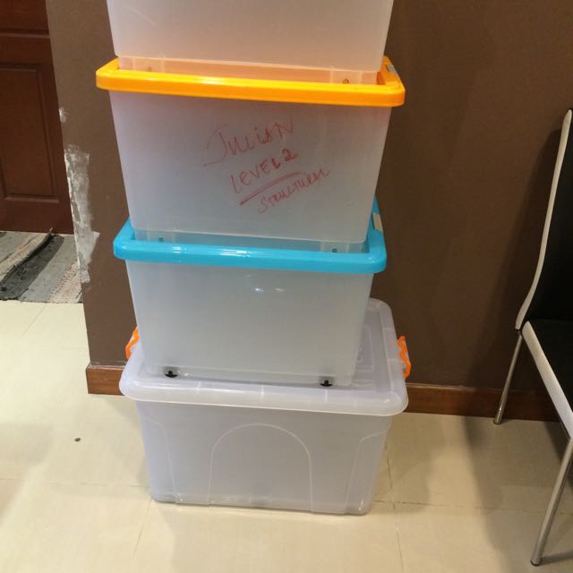 Toyogo Plastic Storage Containers, Furniture & Home Living, Home ...