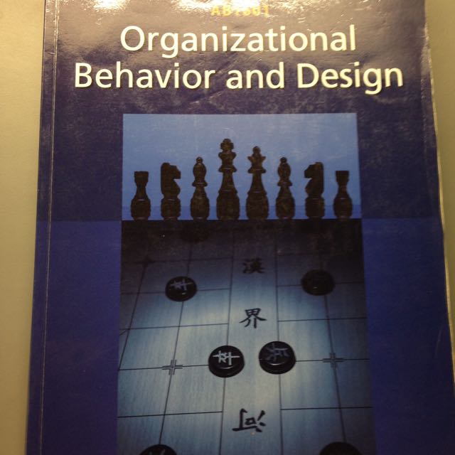 AB1601 Organizational Behavior and Design, Hobbies & Toys, Books ...