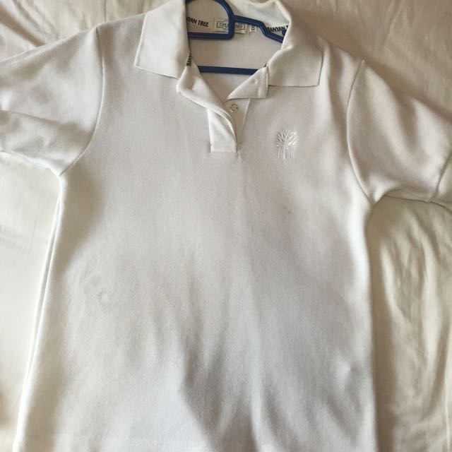 Lady Banyan Tree White polo T Shirt, Women's Fashion, Tops, Shirts on ...